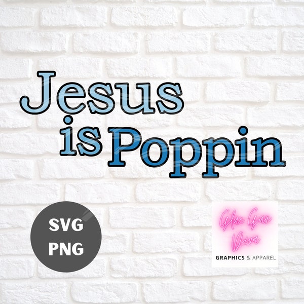 Jesus is Popping Svg - Etsy