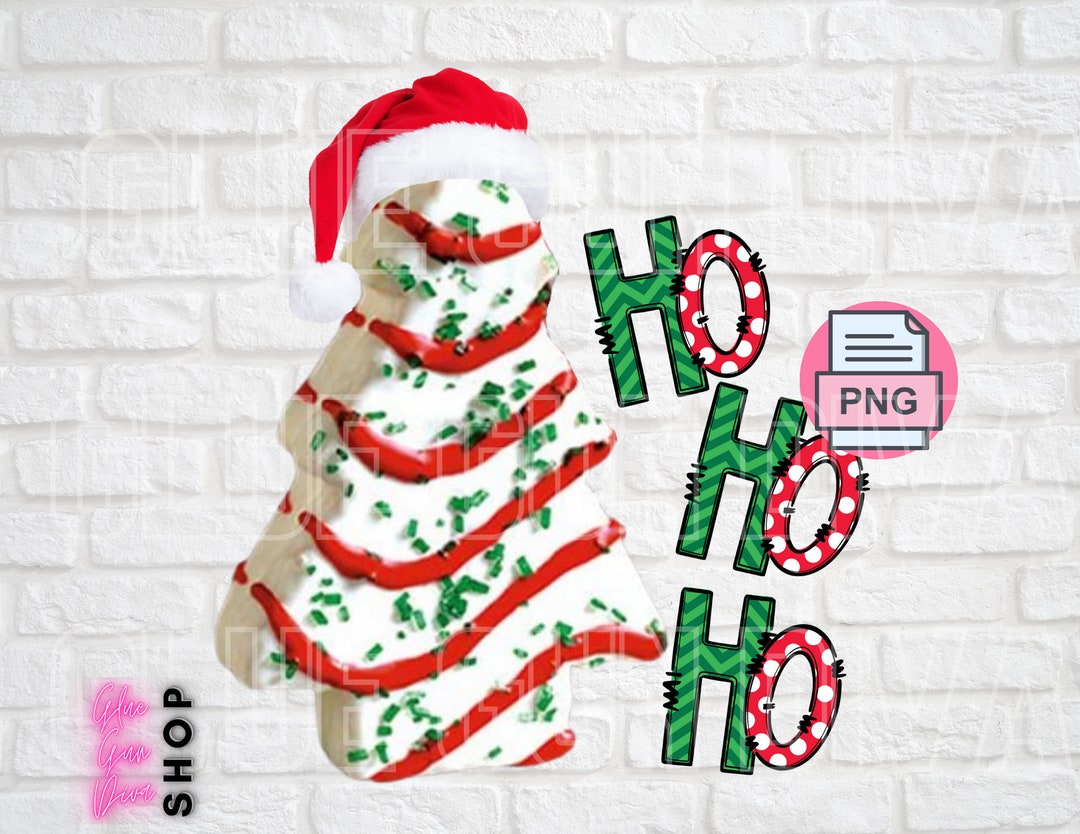 LITTLE DEBBIE TREE Christmas Cake Ho Ho Ho, Png Format - Etsy