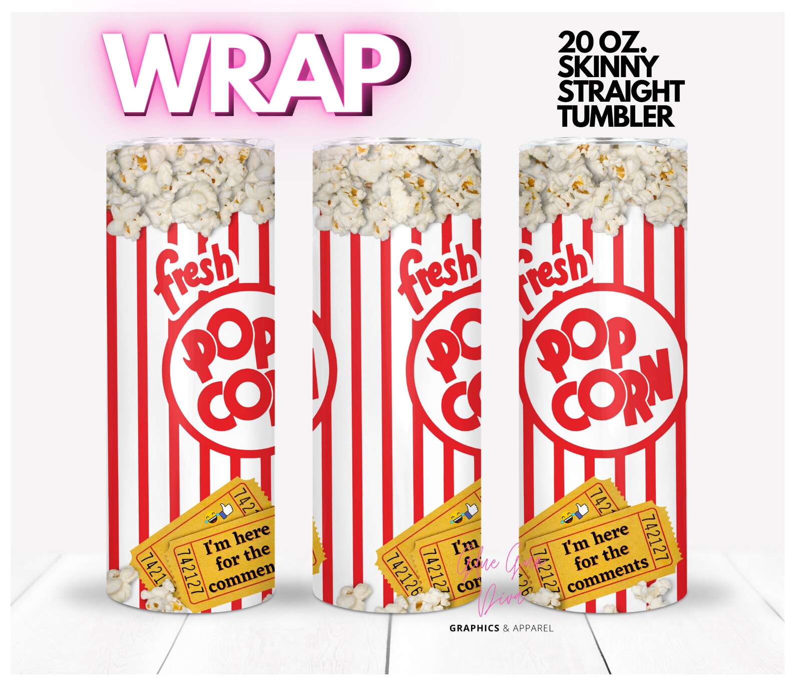 POPCORN I'm Here for the COMMENTS - Social Media Funny Cup Image | WRAP ...
