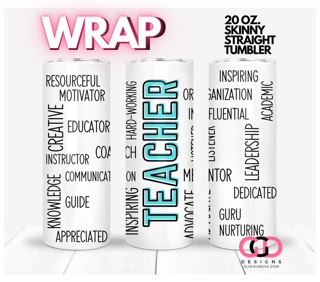 TEACHER, Mentor, Coach, Appreciation Gift, School, Word Cloud, WRAP for ...