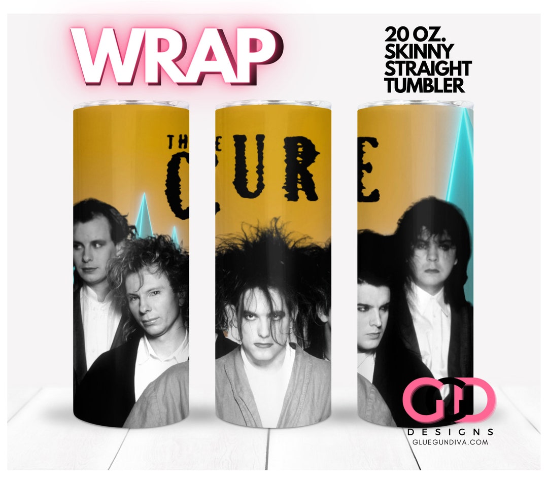 WRAP THE CURE Band 80s 90s Alternative Rock Wrap for Skinny 20 0z ...