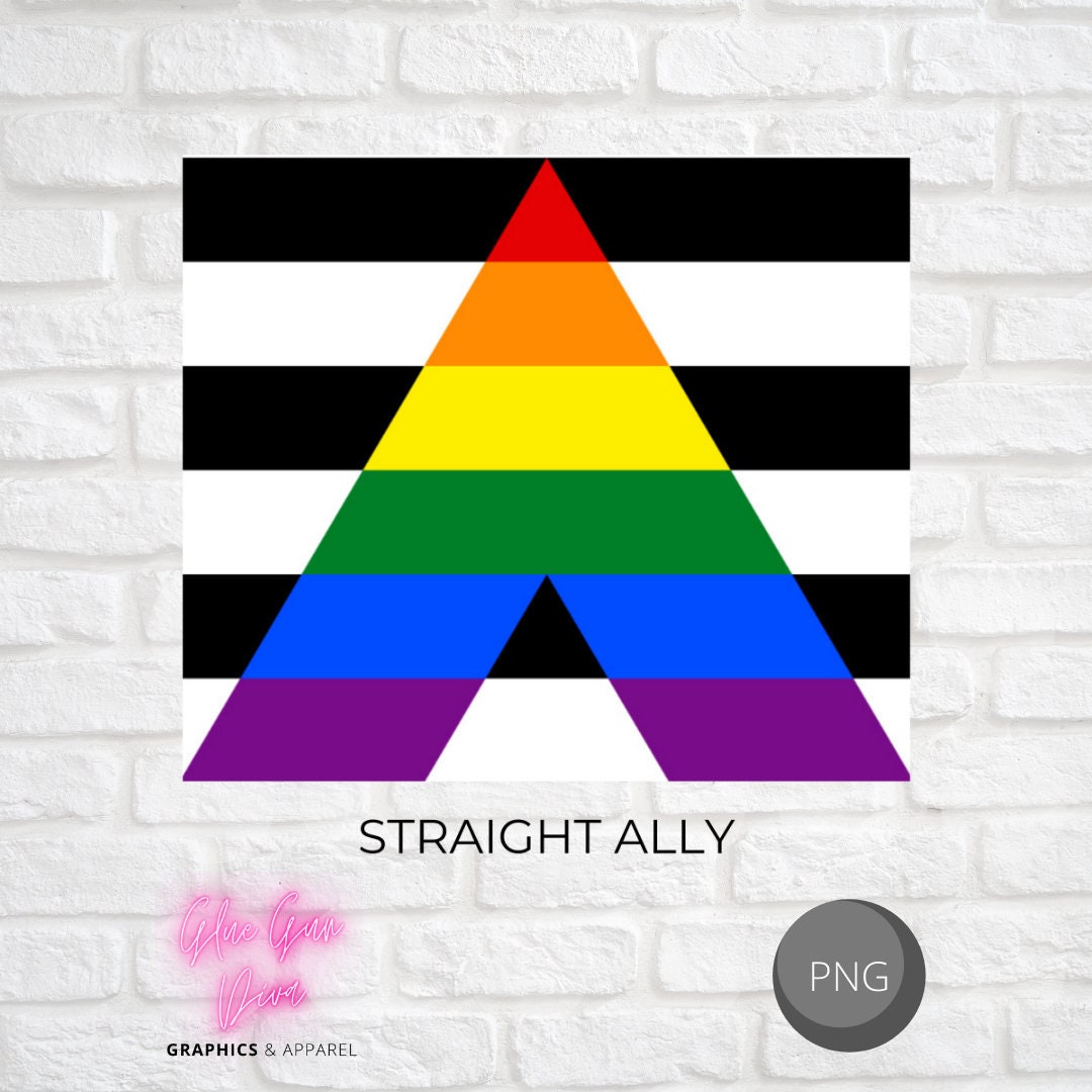 STRAIGHT ALLY FLAG Individual flag Pride flag Inclusivity | Etsy