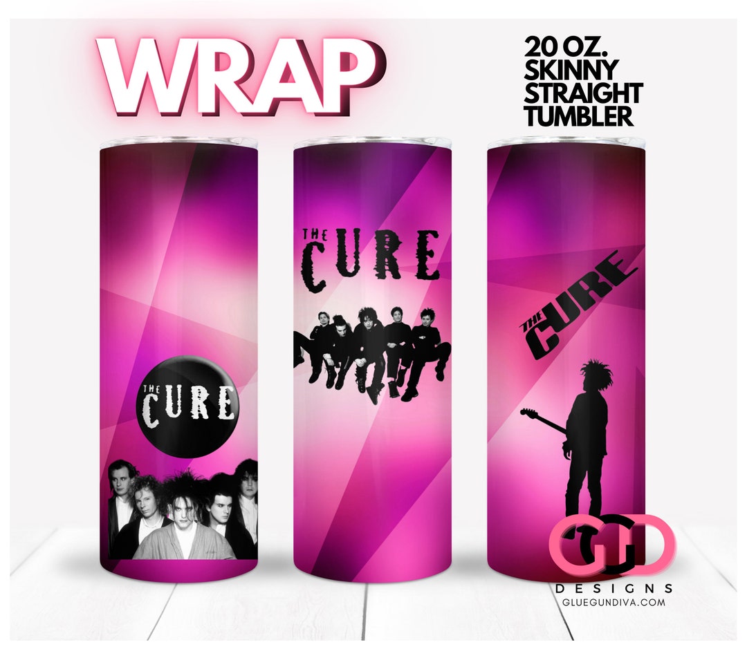 WRAP THE CURE Band 80s 90s Alternative Rock Wrap for Skinny 20 0z ...