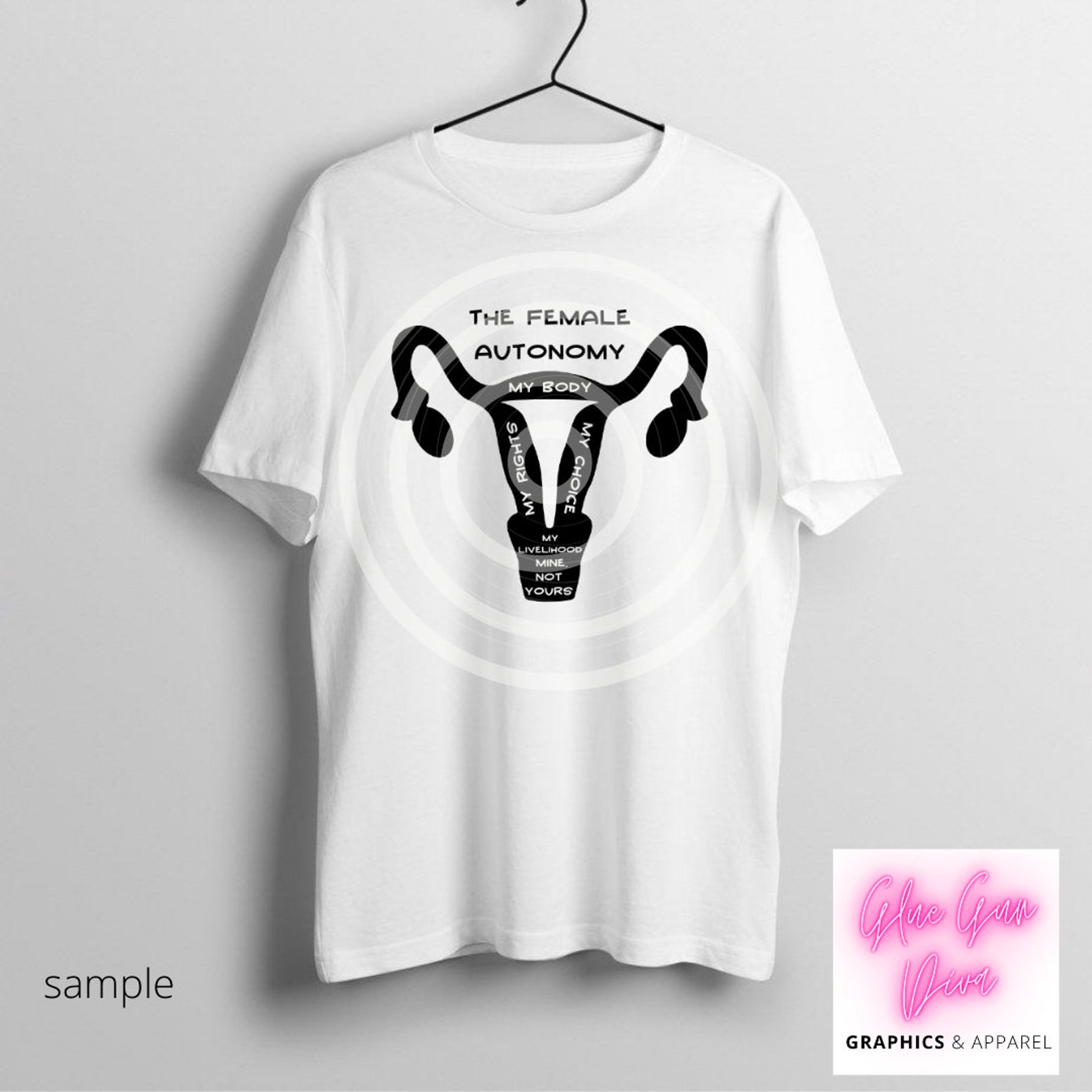 The FEMALE AUTONOMY My Body My Rights My CHOICE Woman's - Etsy