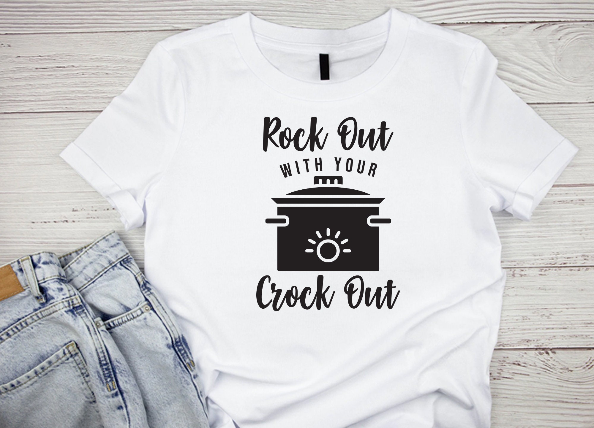 Rock Out With Your Crock Out SVG - Etsy