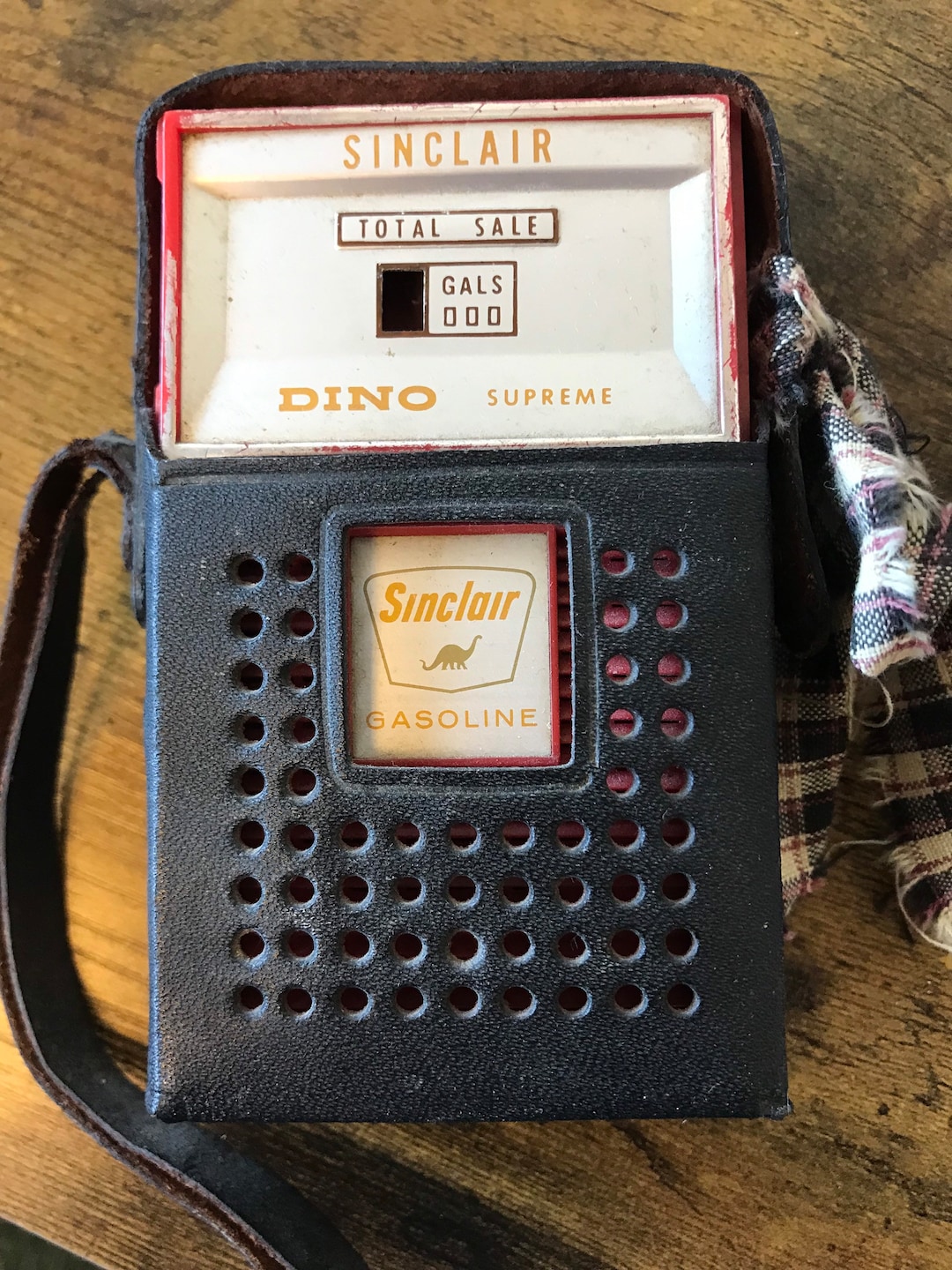Vintage Sinclair Gasoline Pump Dino Supreme Transistor Radio - Etsy