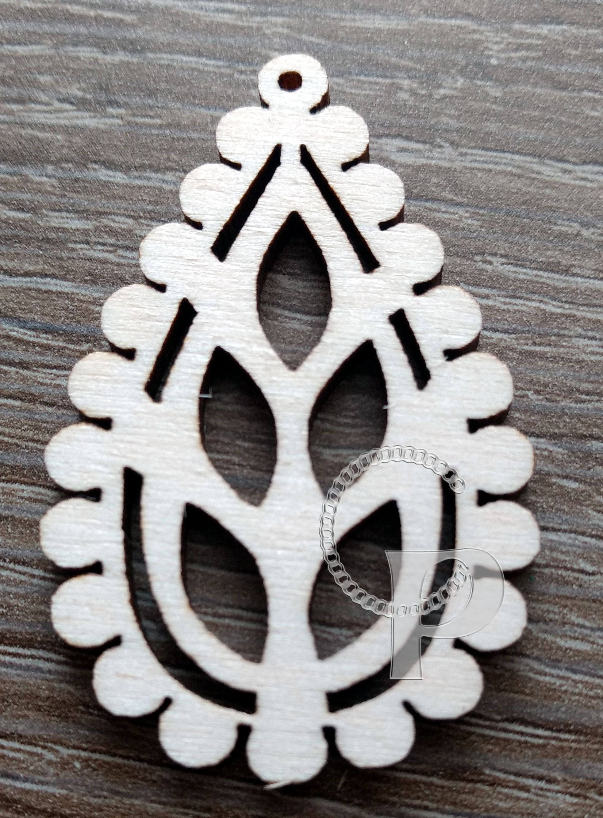 10 X Plain Birch Wooden Shapes for Jewelry Earrings Making - Etsy UK