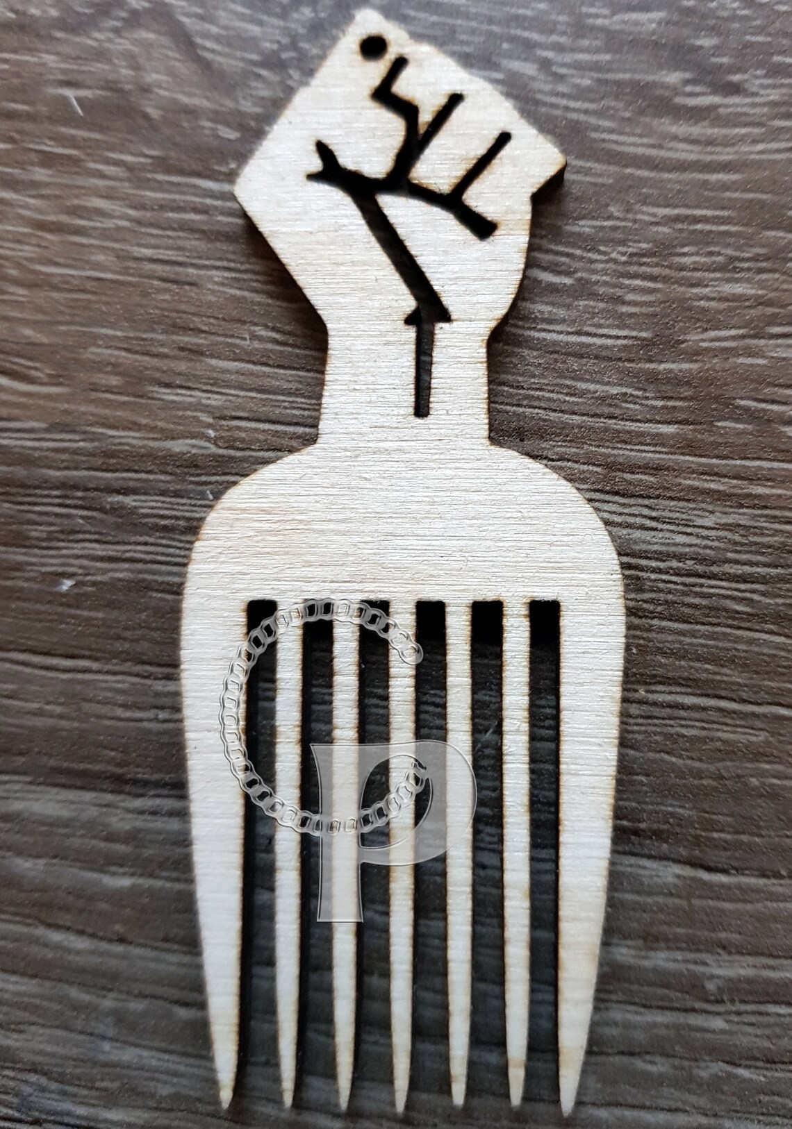 10 Plain Wooden Afro Pick Natural Hair Girl Shapes Jewelry Earrings ...