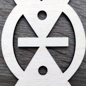 10 X Wooden Adinkra Symbols Wood Shapes for Jewelry Earrings Making ...
