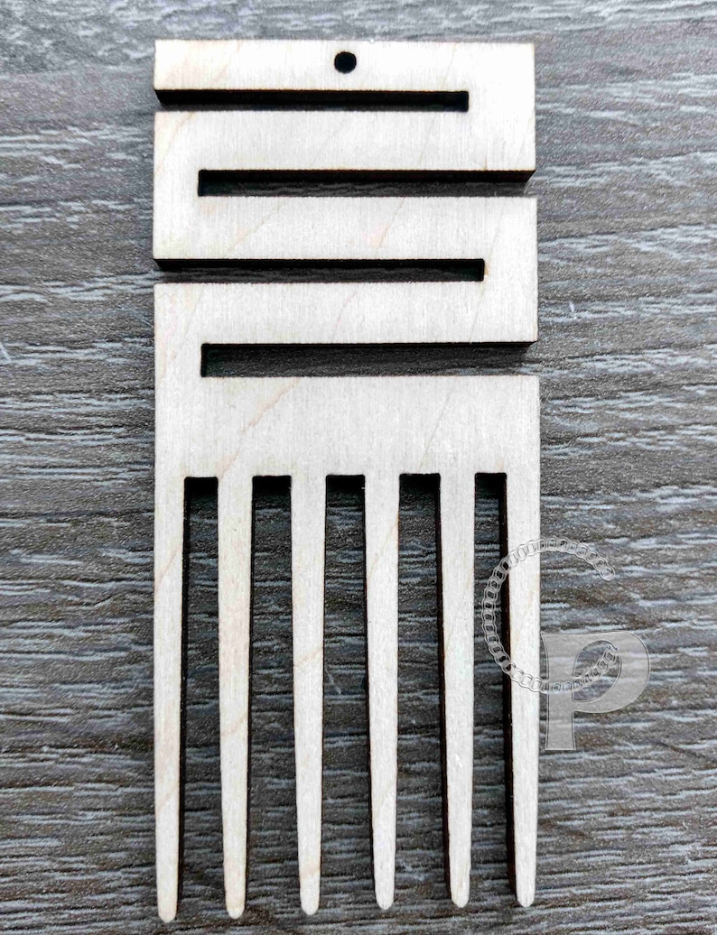 10 Plain Wooden Afro Pick Natural Hair Adinkra Pick Jewelry - Etsy UK