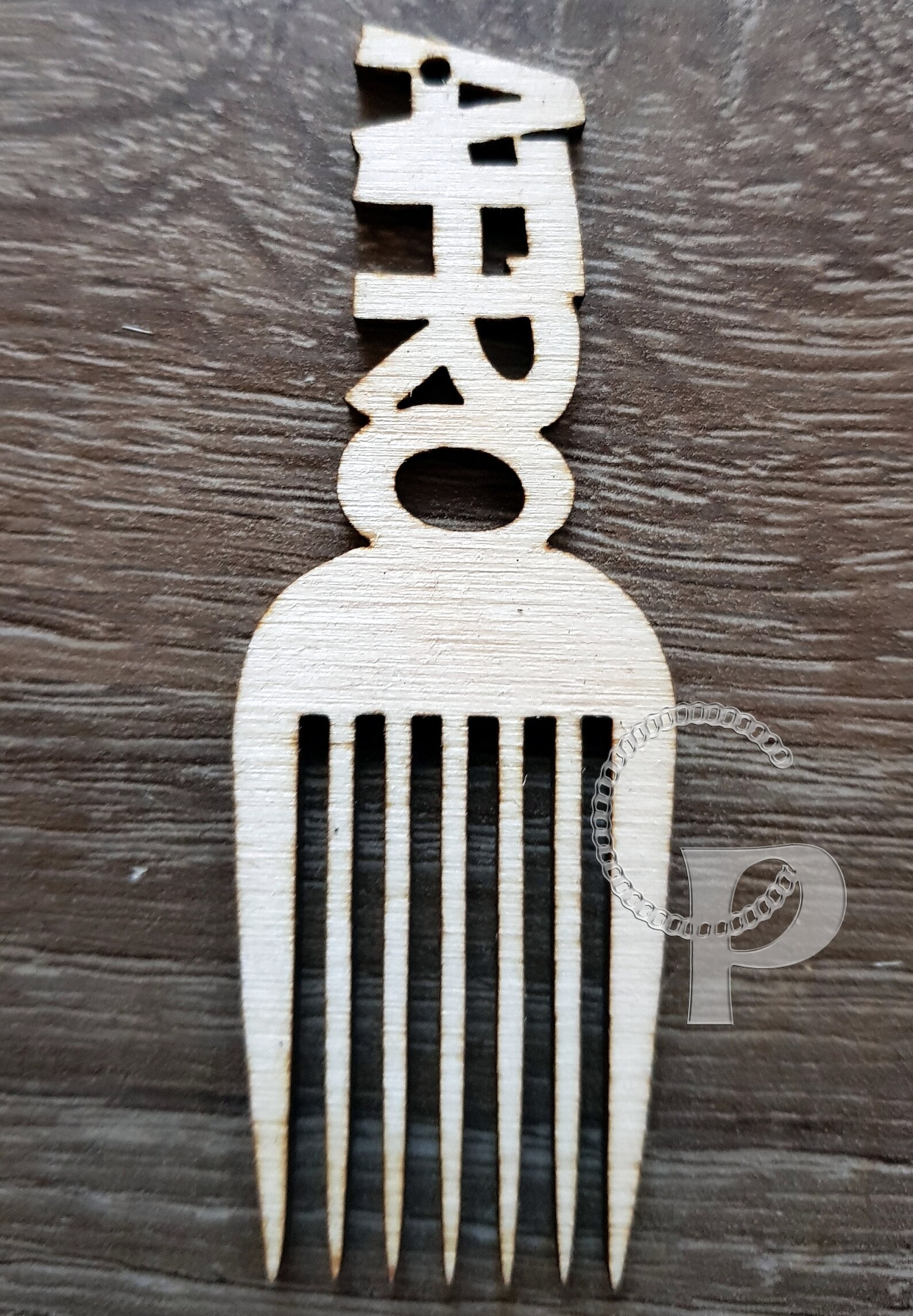 10 Plain Wooden Afro Pick Natural Hair Girl Shapes Jewelry Earrings ...