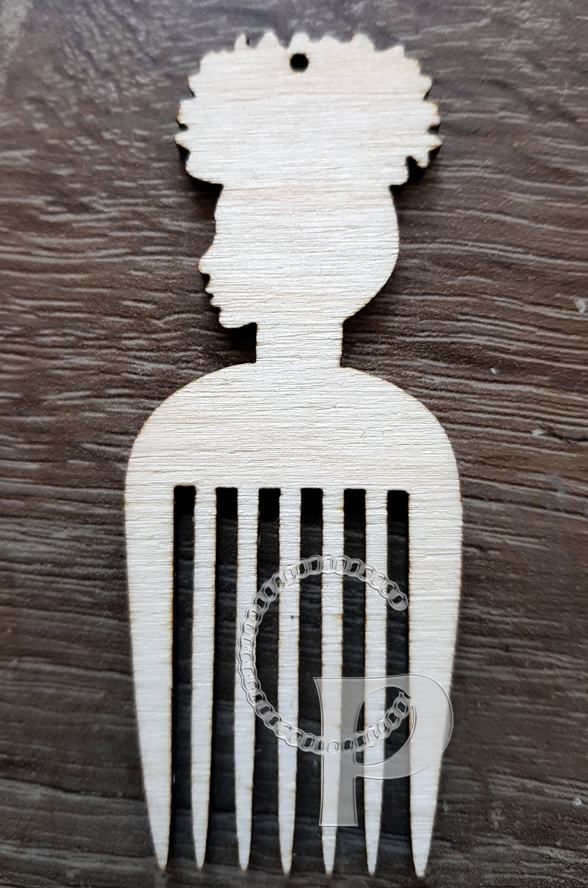 10 Plain Wooden Afro Pick Natural Hair Girl Shapes Jewelry Earrings ...