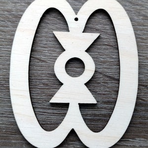 10 Unfinished Wooden Adinkra Symbols Fofo, Shapes for Jewelry Earrings ...