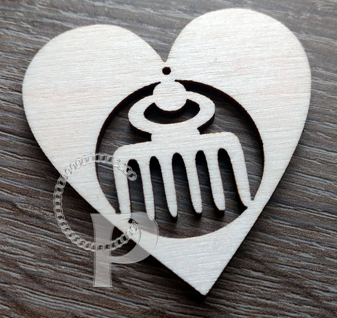 10 X Plain Birch Wooden Heart Africa Shapes for Jewelry Earrings Making ...