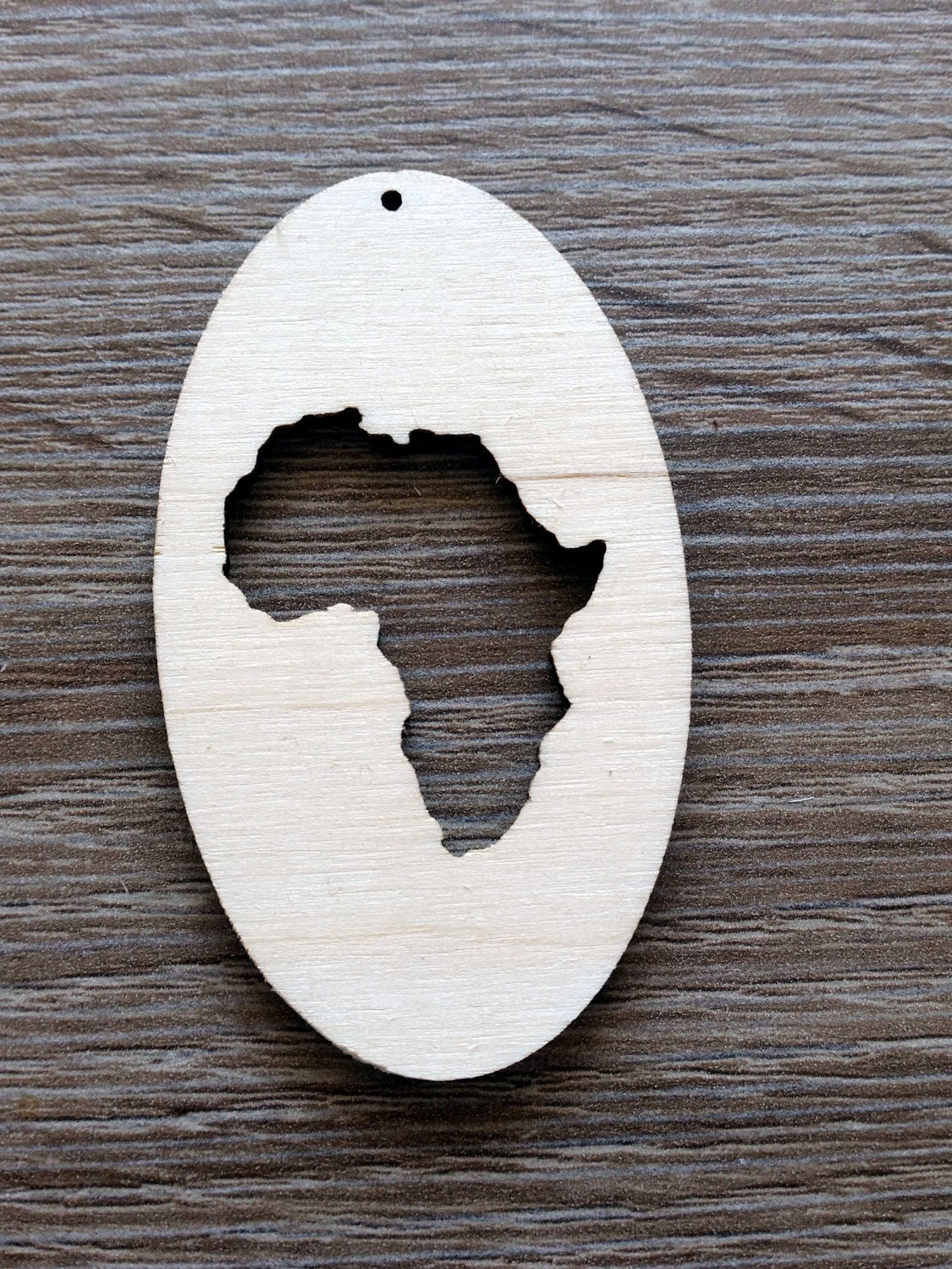 10 Plain Birch Wooden Africa Shapes for Jewelry Natural Earrings Making ...