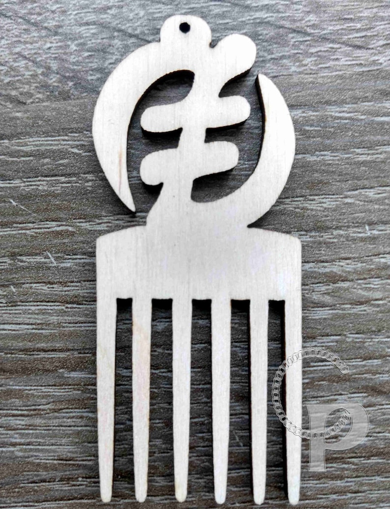 10 Plain Wooden Afro Pick Natural Hair Adinkra Pick Jewelry - Etsy UK