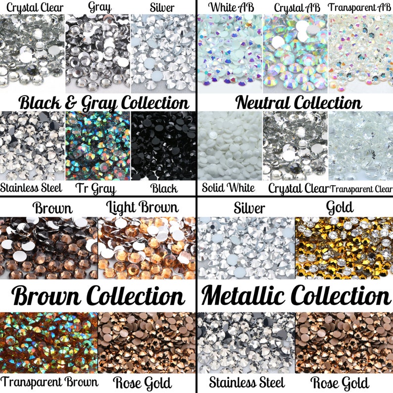 Bling Lover's Kits Monochromatic Rhinestone Kits 3mm - Etsy