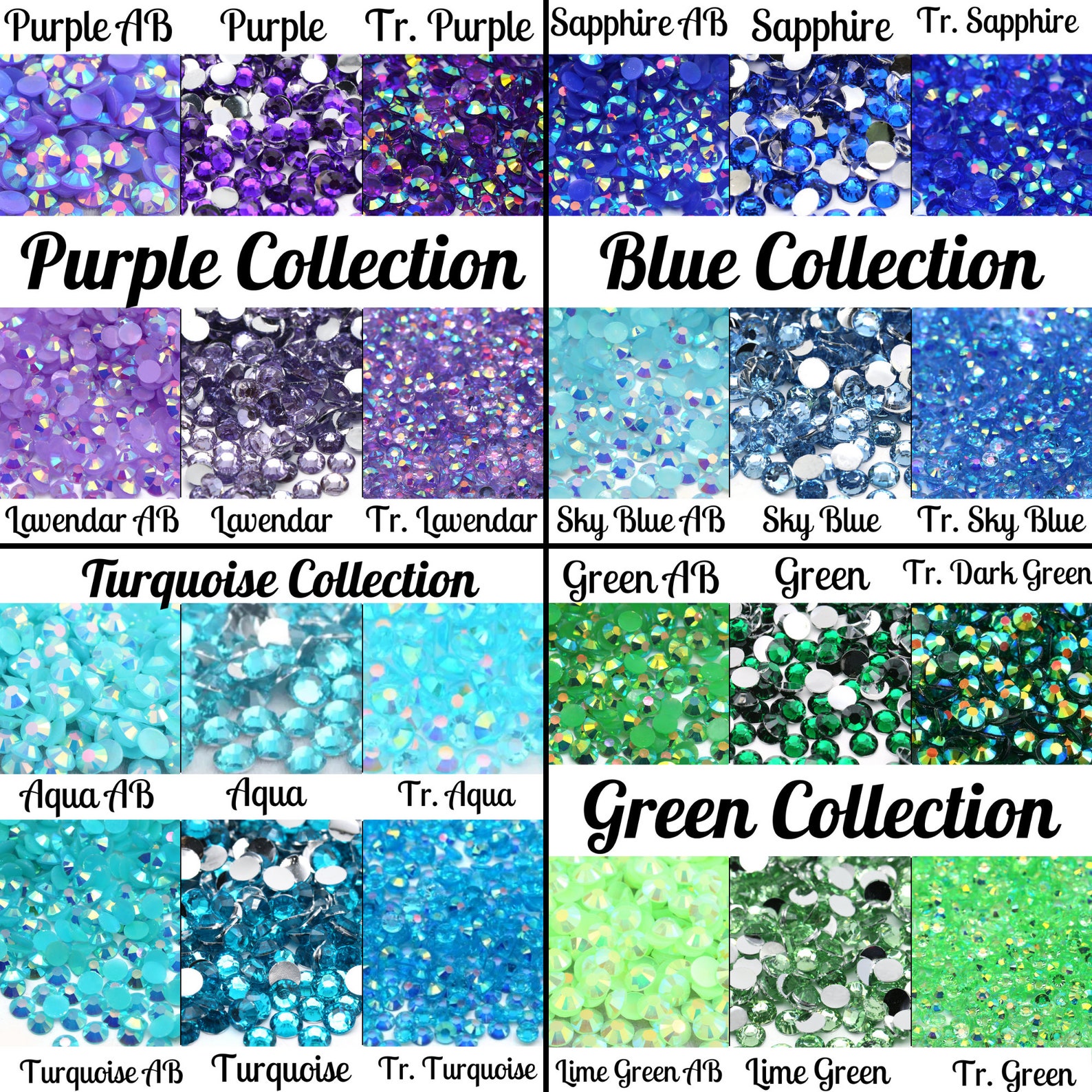 Bling Lover's Kits Monochromatic Rhinestone Kits 3mm - Etsy
