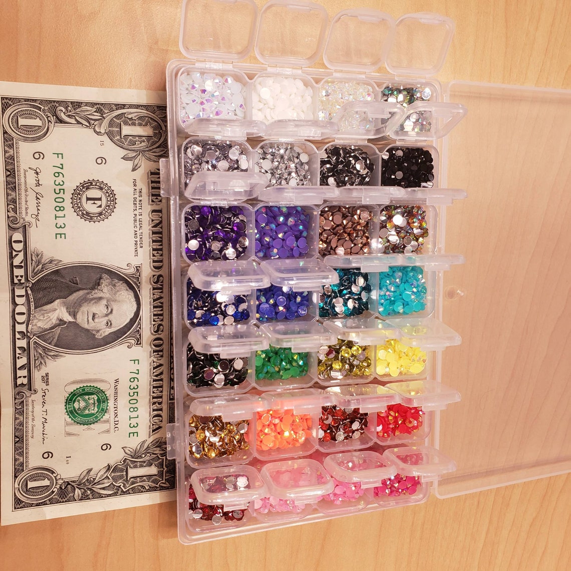 2mm Bling Box Sample Resin Rhinestone Curious Kit Filler / - Etsy