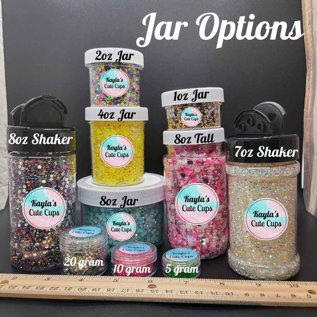 Rhinestones 4mm Ss16 Resin/jelly Bulk Jars 1oz 2oz 4oz 8oz or Bags 1000 ...