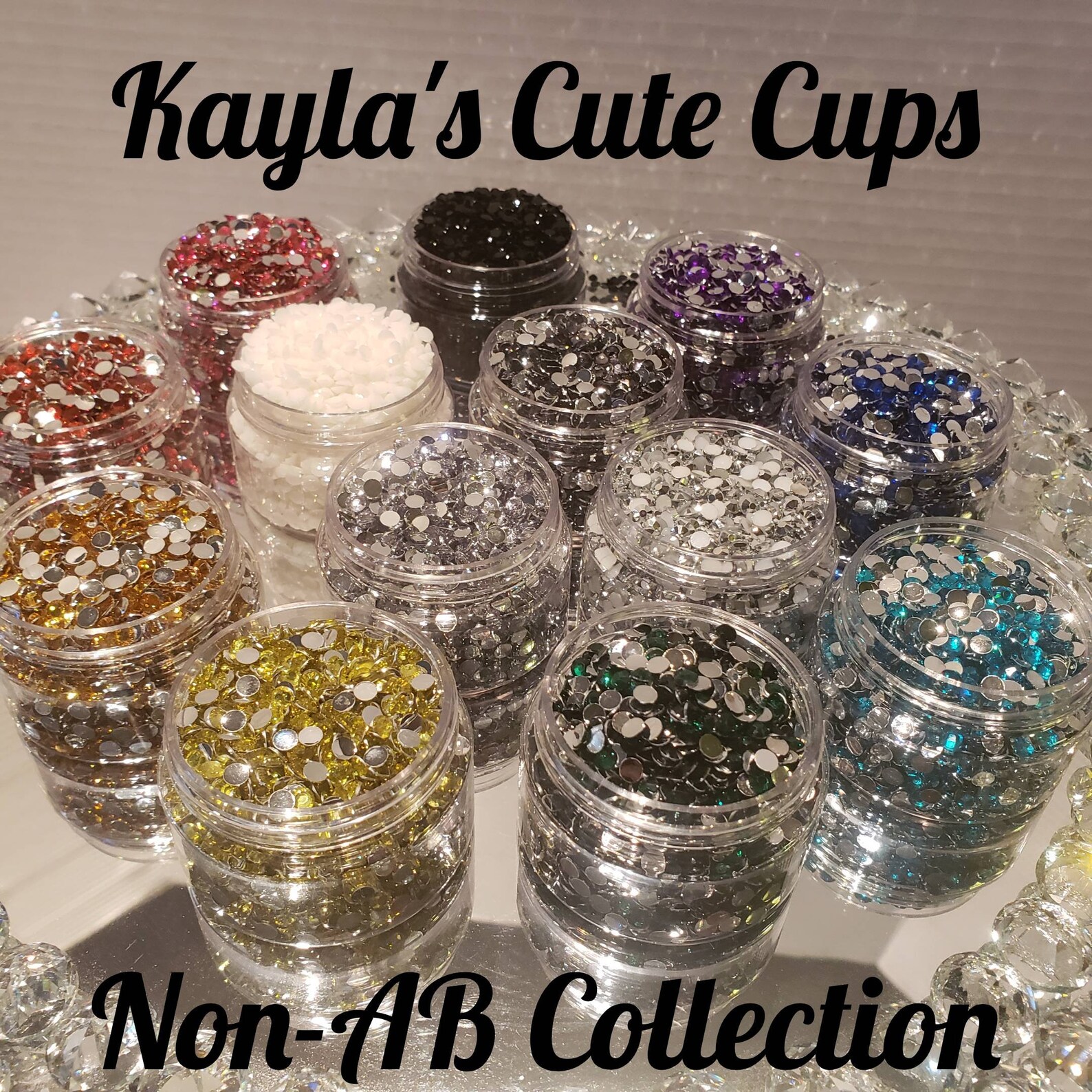 Rhinestones 4mm ss16 Resin/Jelly Bulk Jars 1oz 2oz 4oz 8oz | Etsy