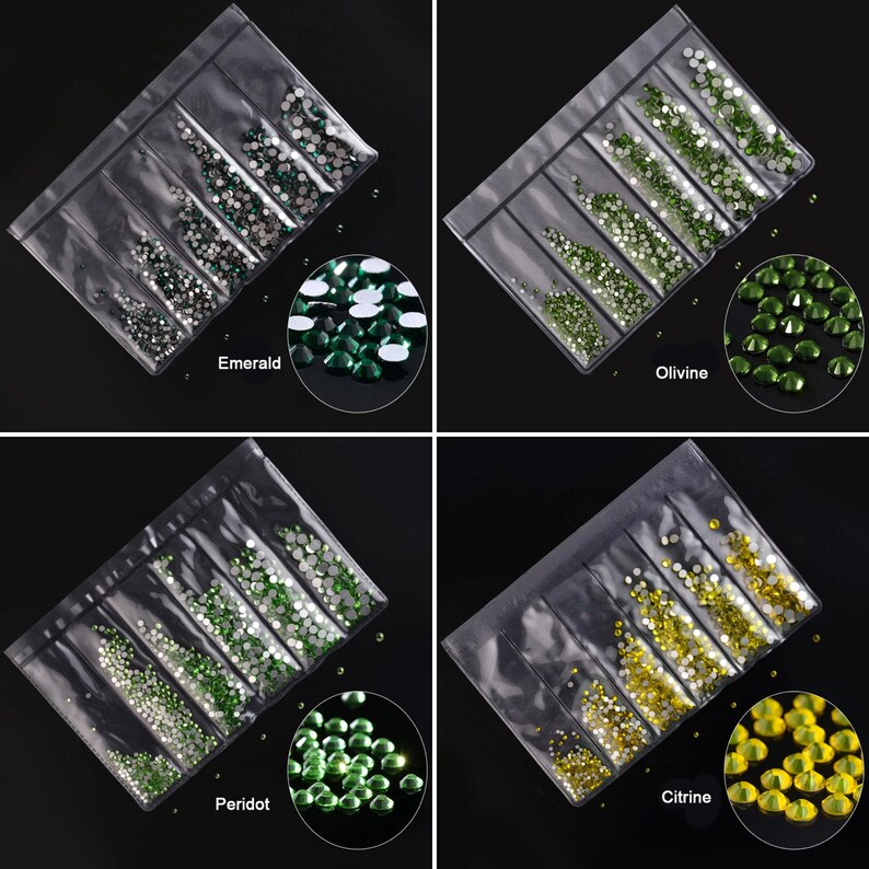 Multiple Size Diamond Premium Glass Rhinestone Kit High - Etsy