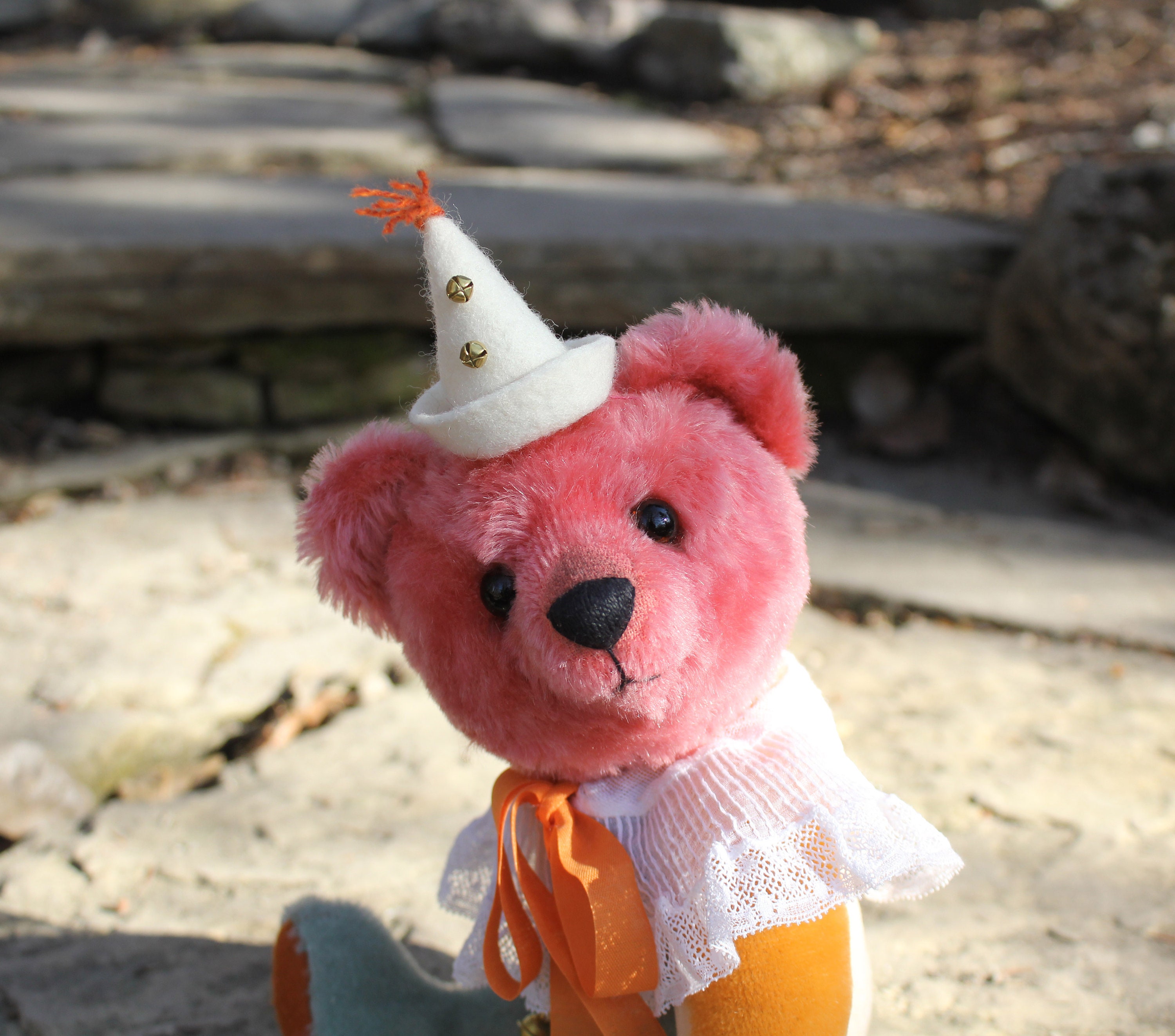Handmade Collectible Teddy Bear Clown Grant OOAK - Etsy
