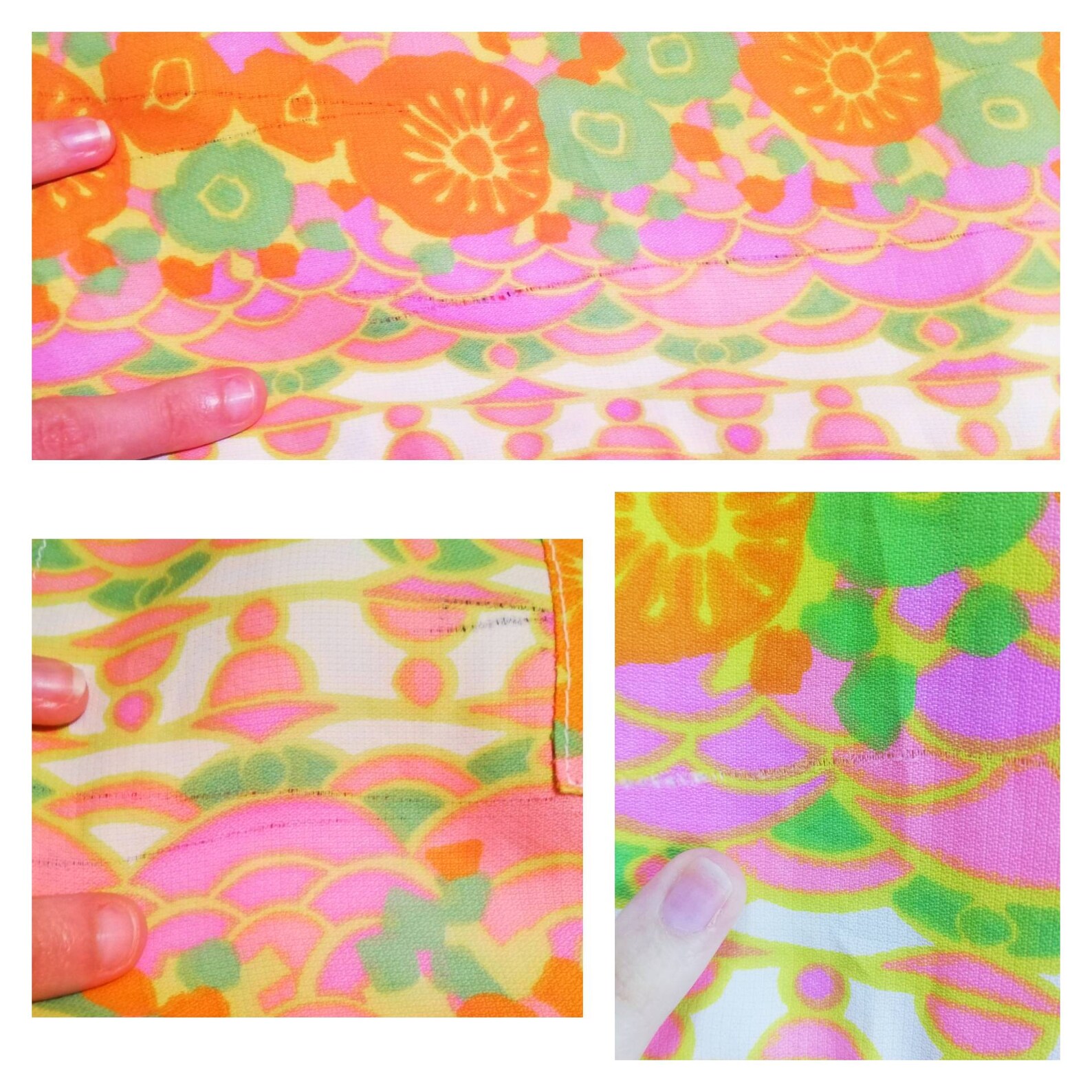 Vintage 60s Apron // 70s Floral Apron // Homemade Half Apron - Etsy UK