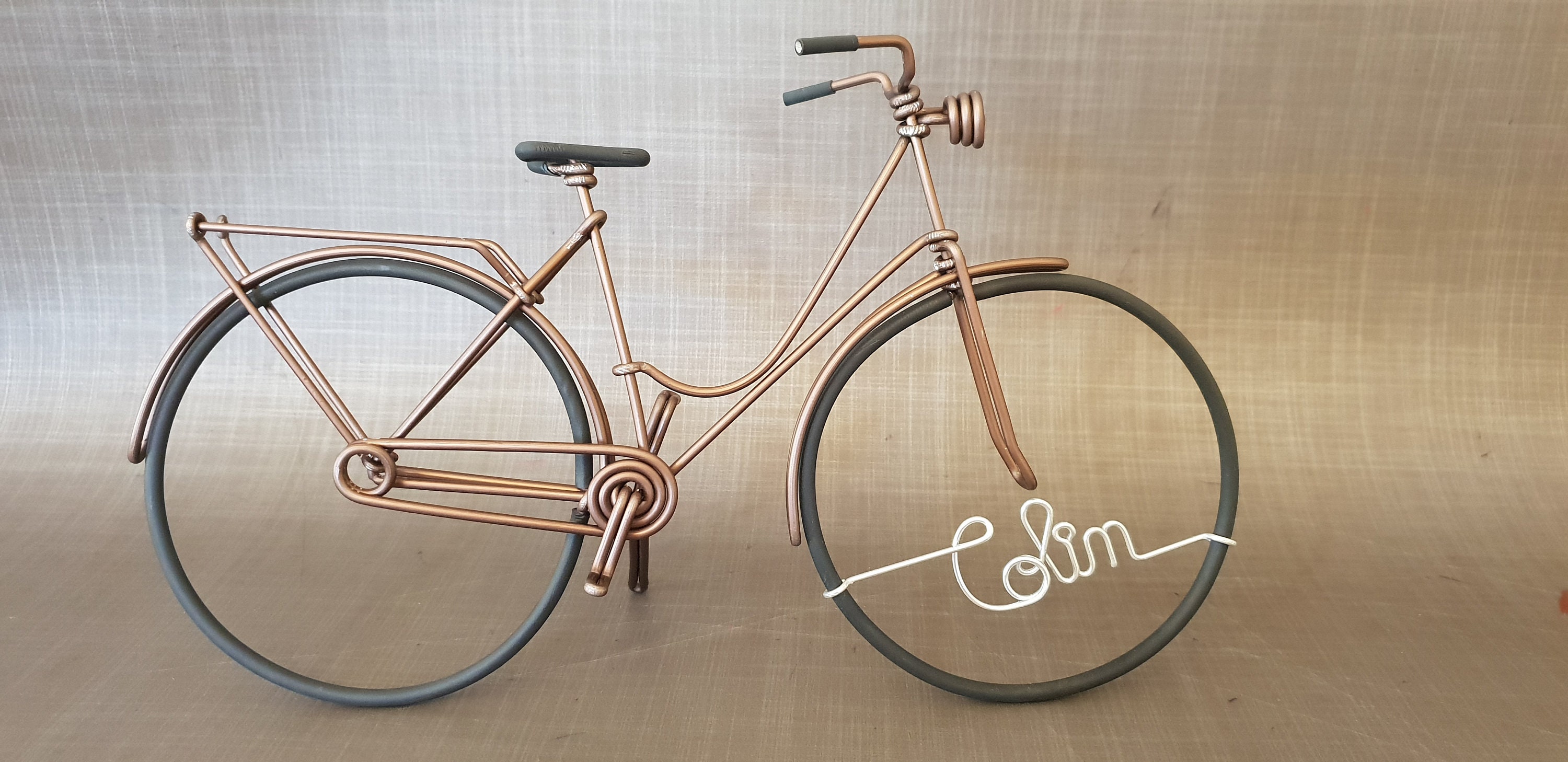 Vélo Hollandais Miniature / Dutch bike in aluminium wire | Etsy