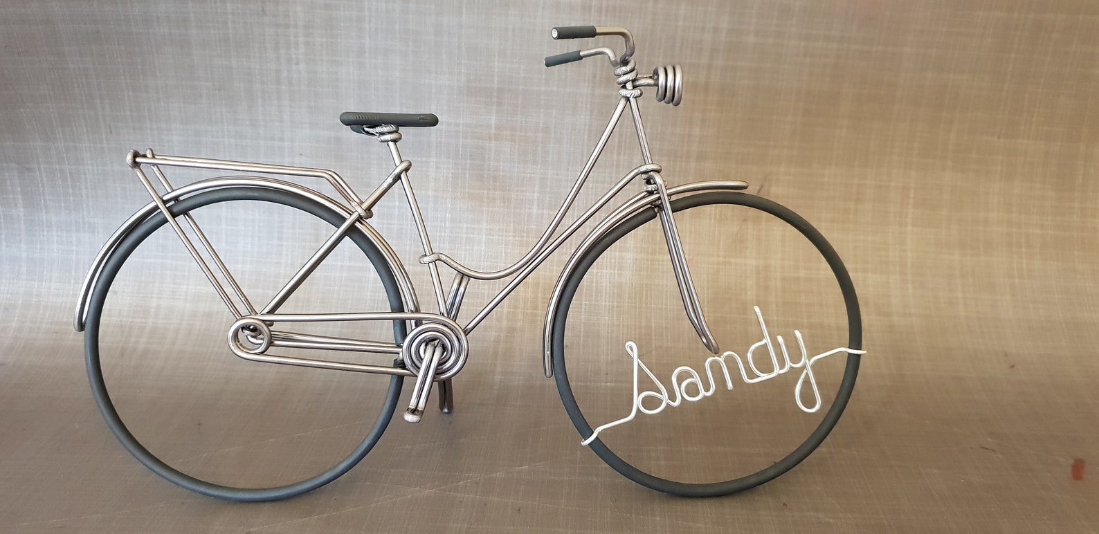 Vélo Hollandais Miniature / Dutch bike in aluminium wire - Etsy France