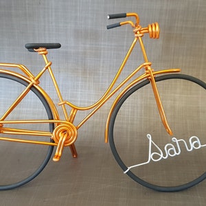 Vélo Hollandais Miniature / Dutch bike in aluminium wire - Etsy France