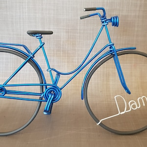 Vélo Hollandais Miniature / Dutch bike in aluminium wire - Etsy France