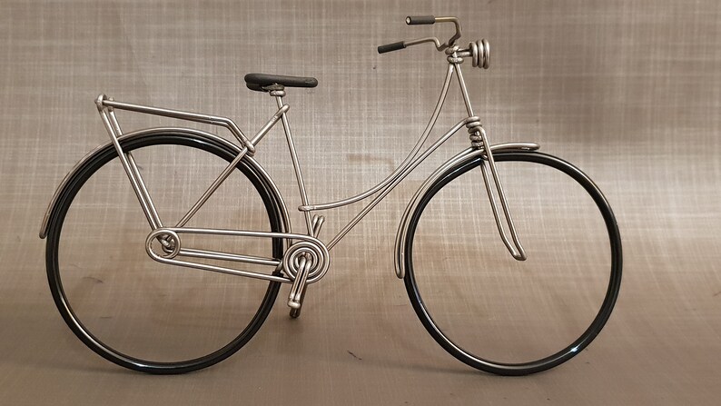 Vélo Hollandais Miniature / Dutch bike in aluminium wire | Etsy
