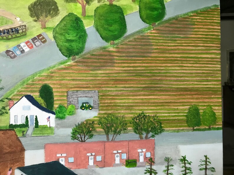 Summer in a Small Town, Oil Painting - Etsy
