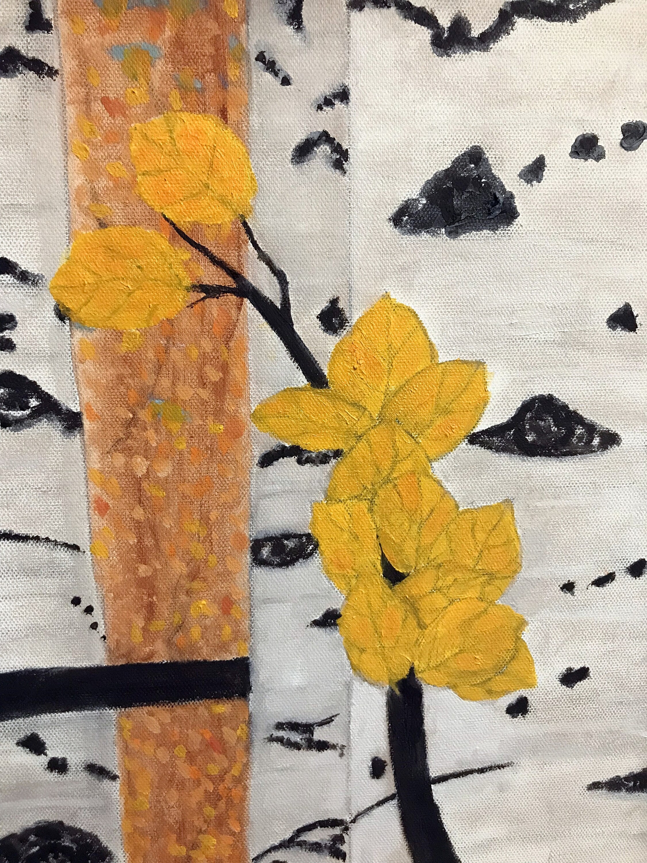 Aspen Trees Fall Colors, Original Oil Painting - Etsy