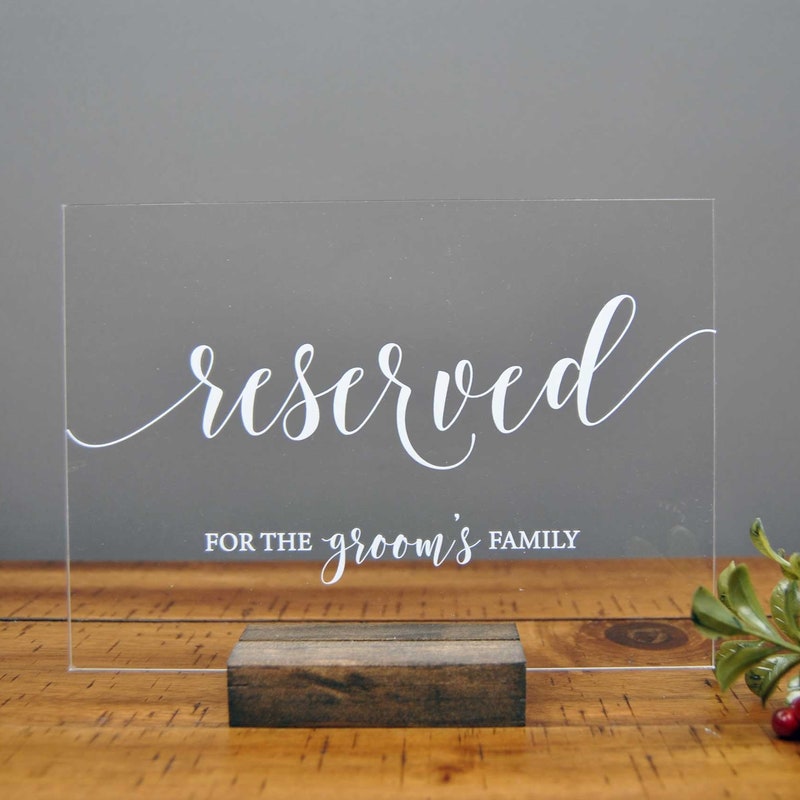Reserved Table Sign - Etsy