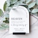 In Loving Memory Arch Wedding Family Memorial Sign, Wedding Table Top ...