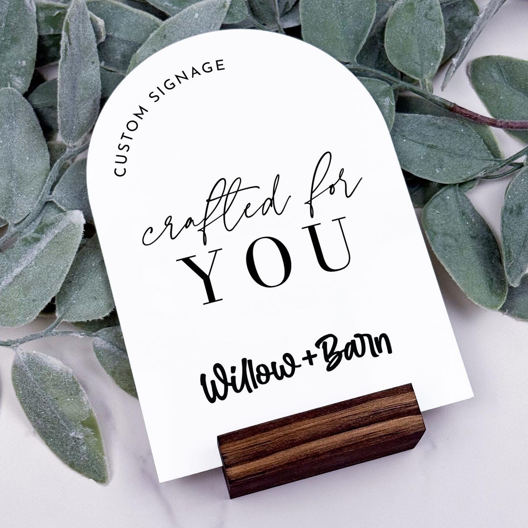 Custom Sign, Custom Acrylic Sign, Custom Arch Sign, Custom Acrylic Arch ...