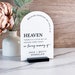 In Loving Memory Arch Wedding Family Memorial Sign, Wedding Table Top ...