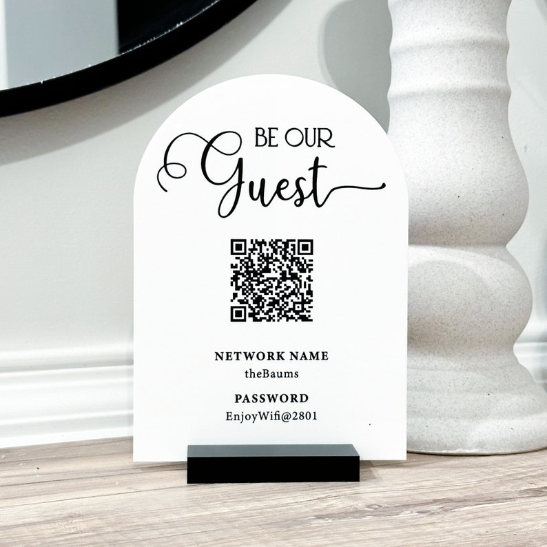 Be Our Guest Wifi Sign Wifi Sign Wifi Password Sign - Etsy