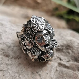 Kali GOD Ring Silver .925 Any Size - Etsy