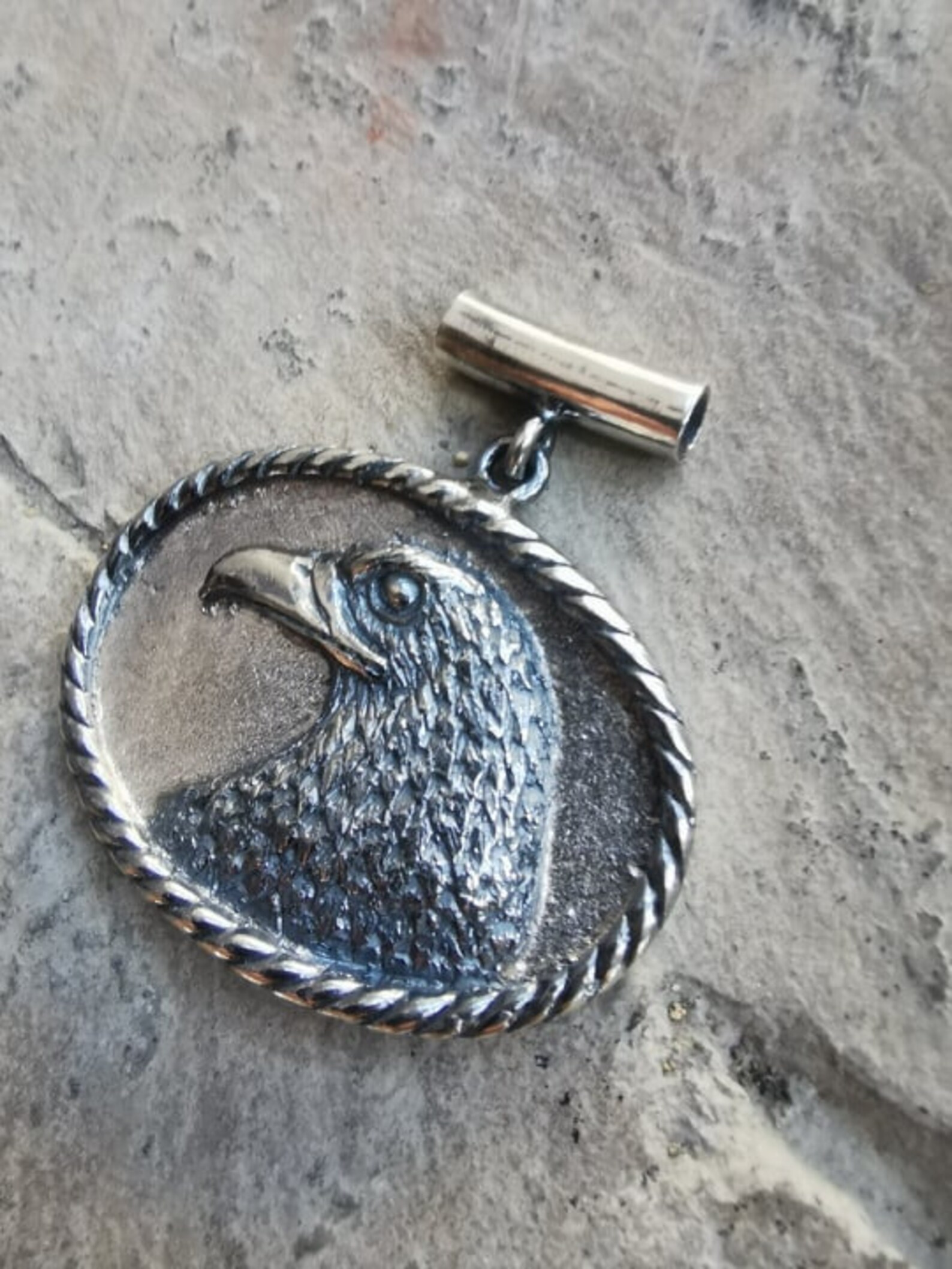 Eagle pendant in silver .925 | Etsy