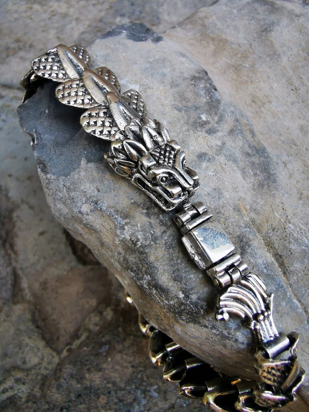Quetzalcoatl Bracelet in Silver .925 - Etsy