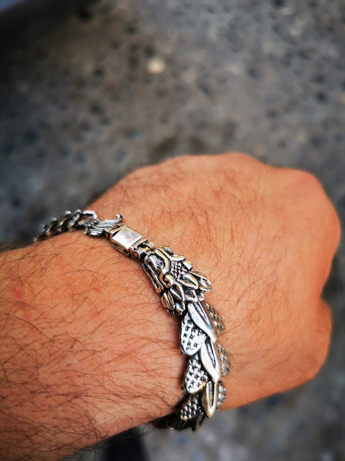 Quetzalcoatl Bracelet in Silver .925 - Etsy