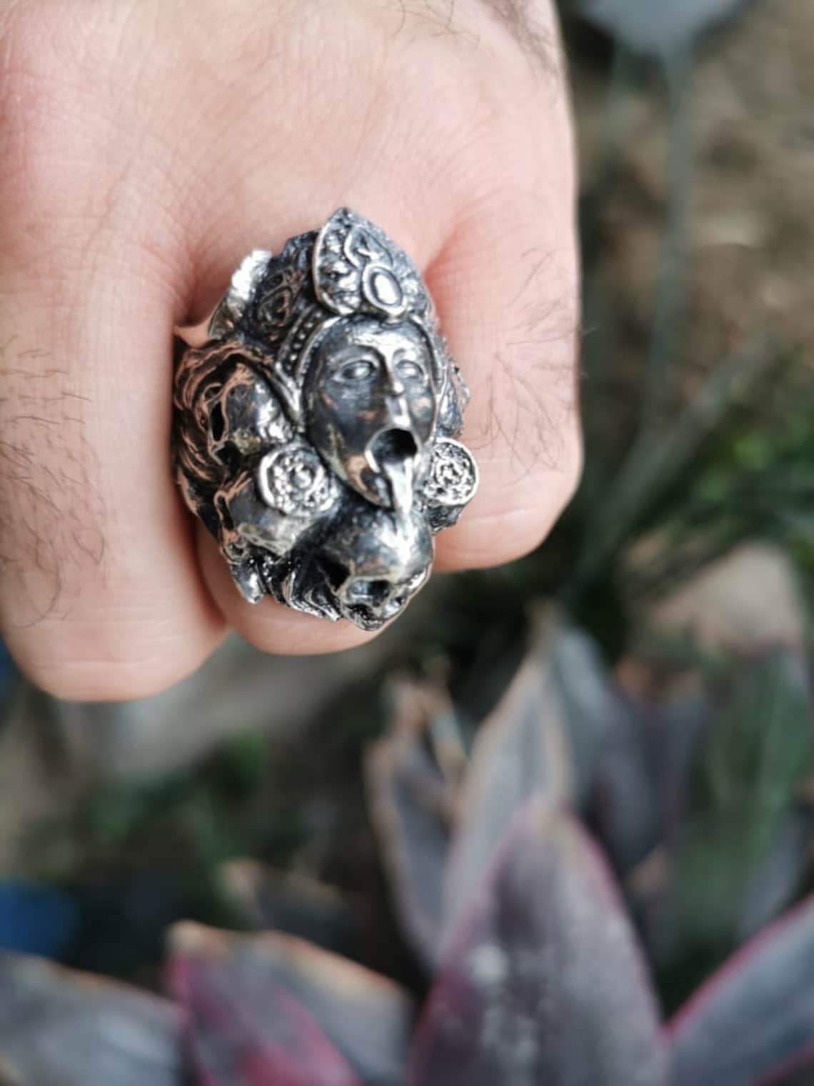 Kali GOD Ring Silver .925 Any Size - Etsy