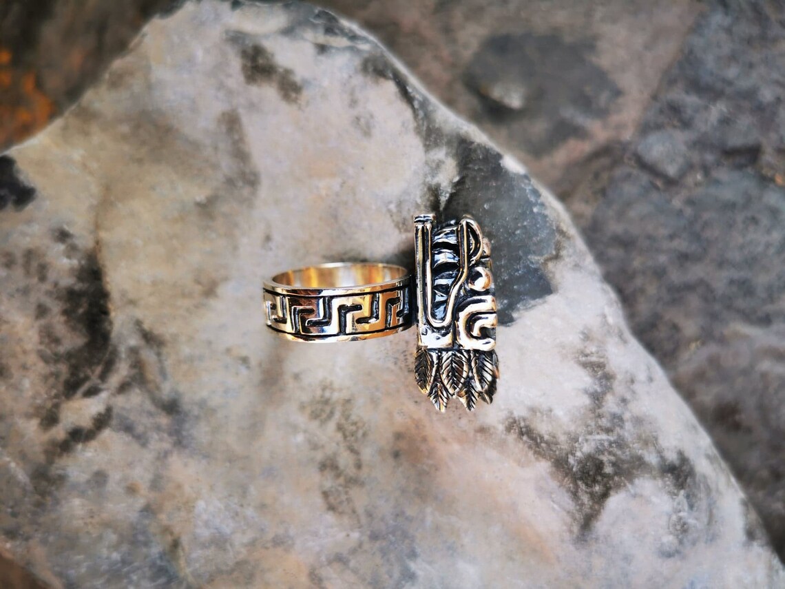 Quetzalcoatl ring | Etsy