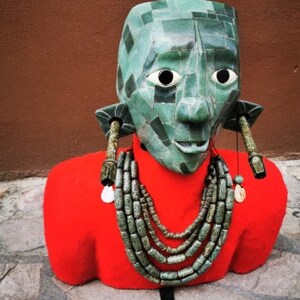 Replica of King Pakal Mask in Real Size. - Etsy