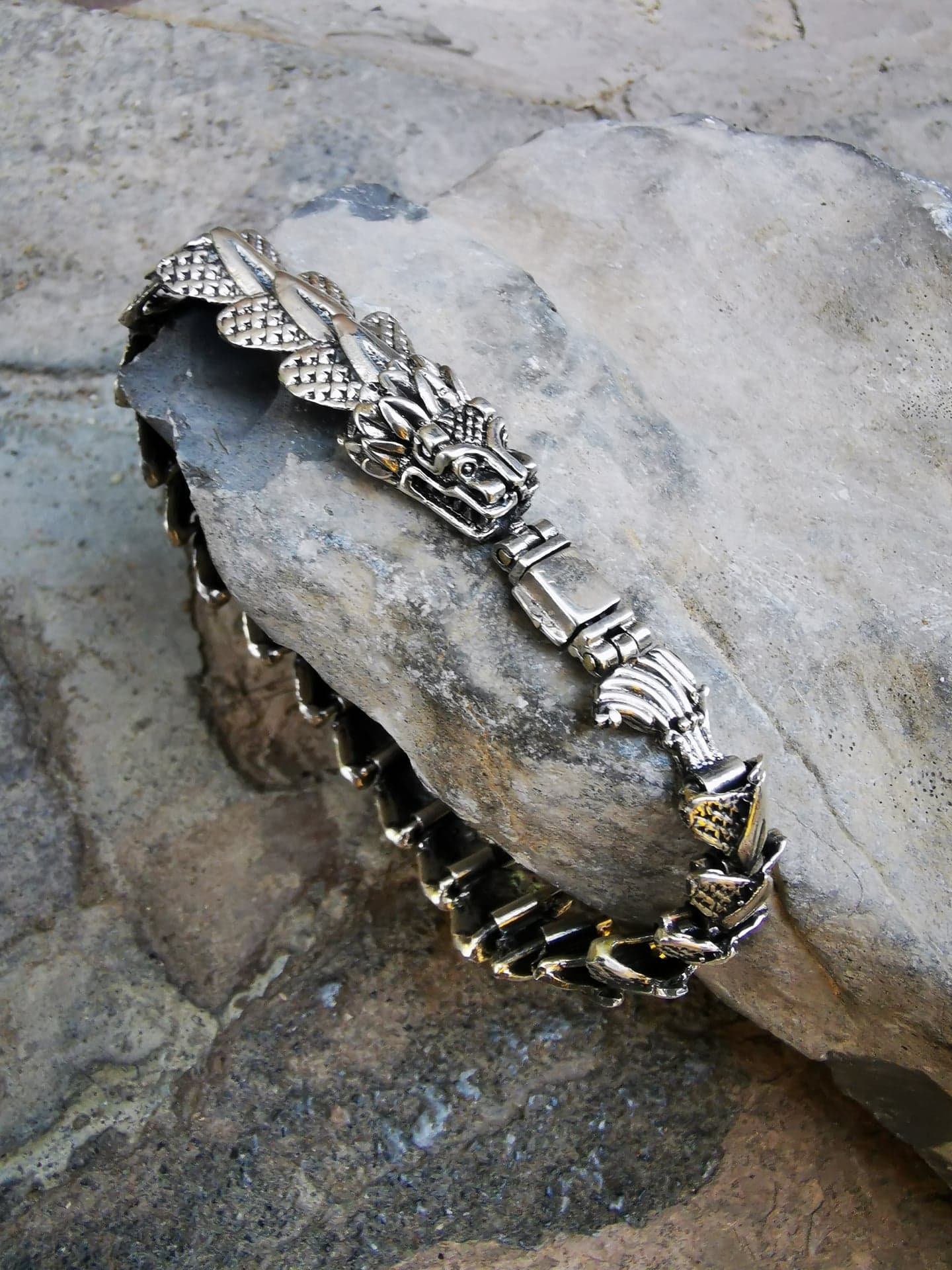 Quetzalcoatl Bracelet in Silver .925 - Etsy