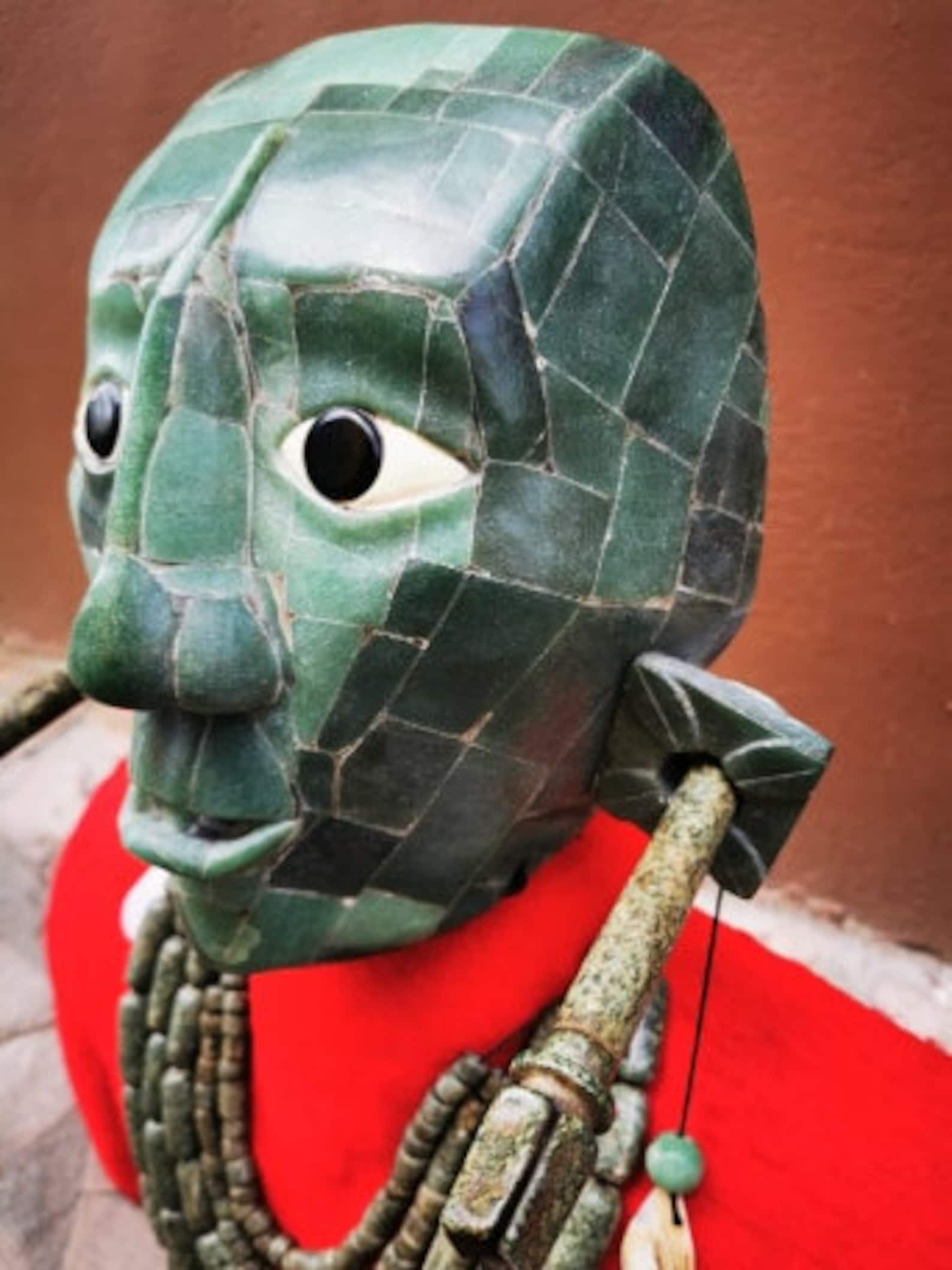 Replica of king pakal mask in real size. | Etsy