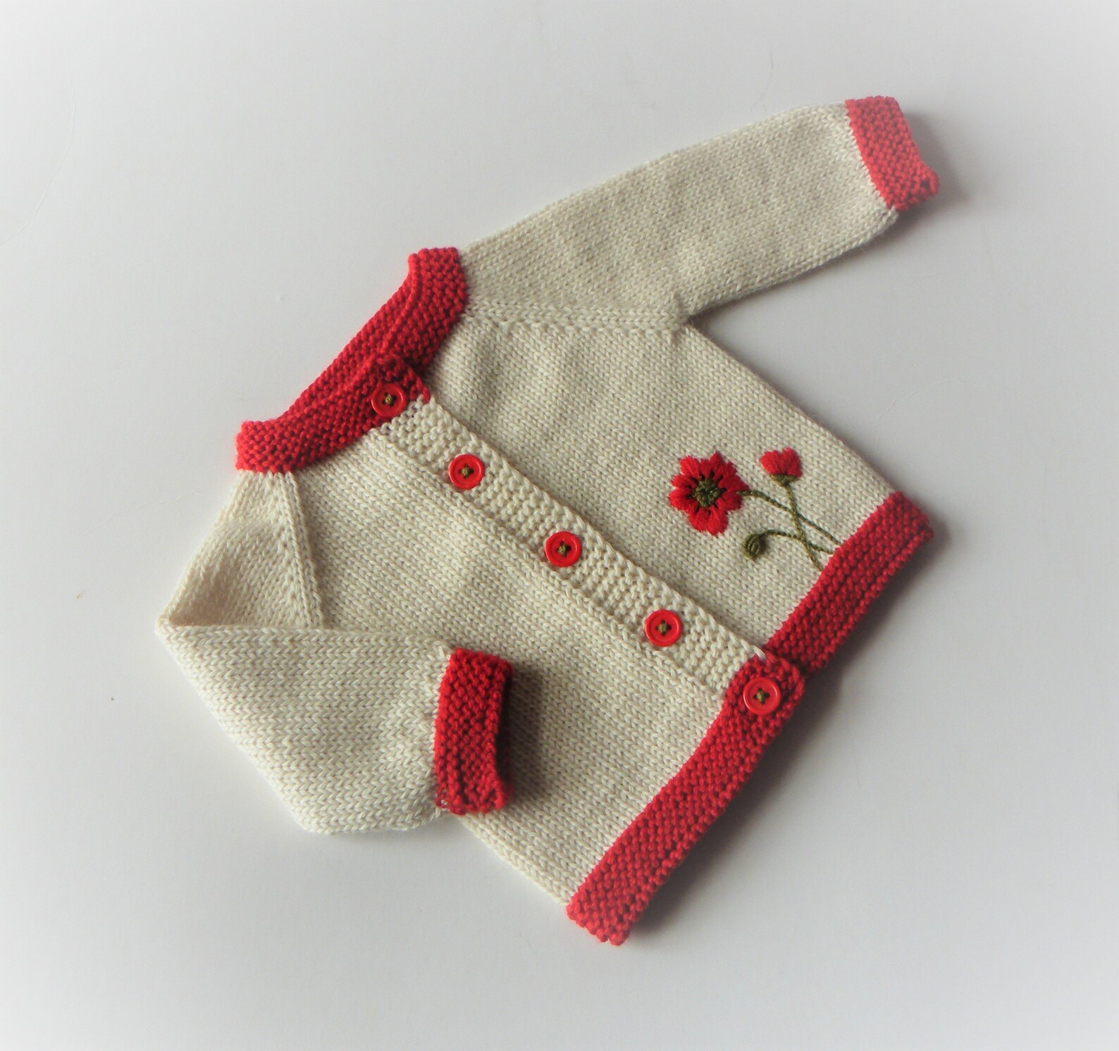 Poppy Outfit Poppy Set Knitted Poppy Set Baby Poppy Hat and | Etsy